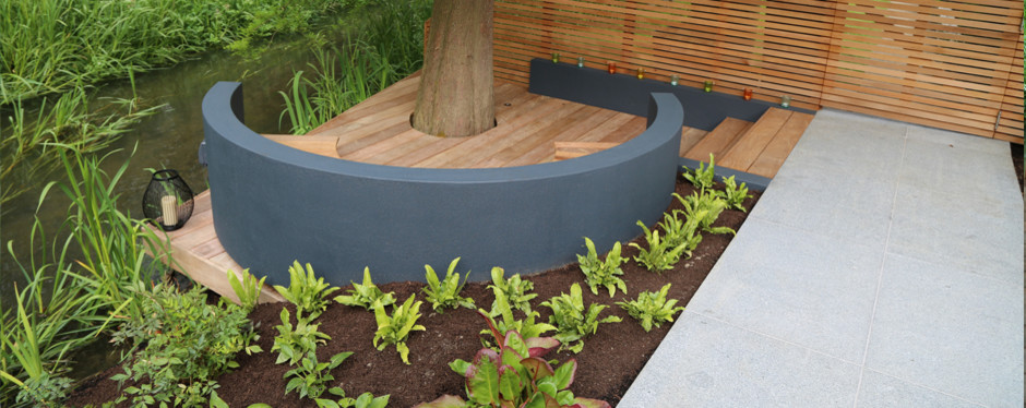 River Garden - Contemporary - Landscape - Hertfordshire - by Rosemary ...