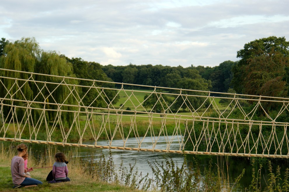 Rope Bridge for families - Eclectic - Landscape - Surrey - by Treehouse ...