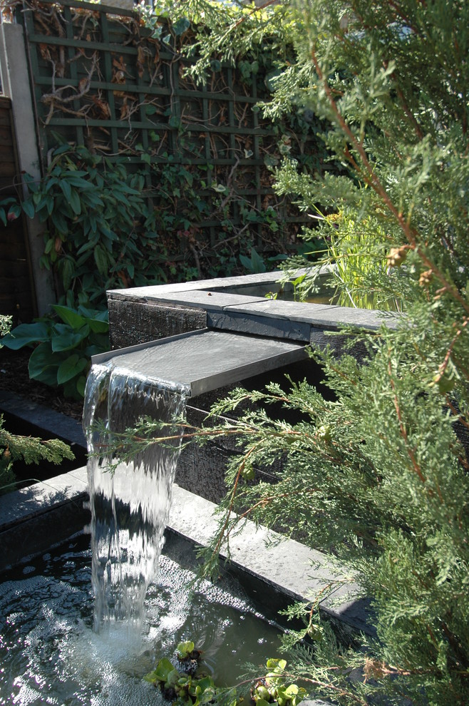Slate water feature - Contemporary - Landscape - London - by Earth ...