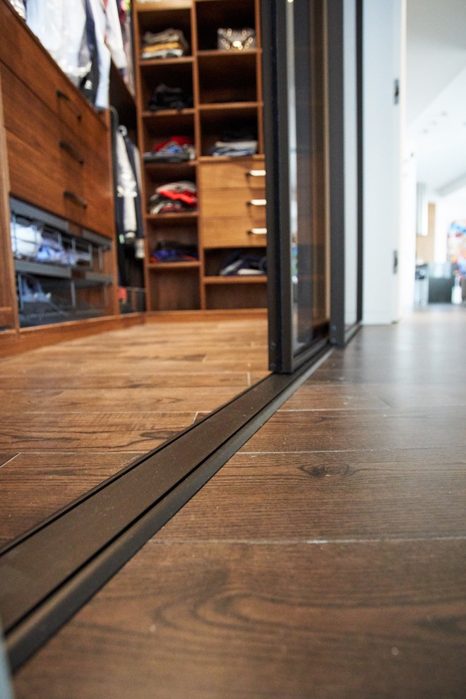 Раздвижные двери S1200 raumplus темная бронза для гардеробной ...