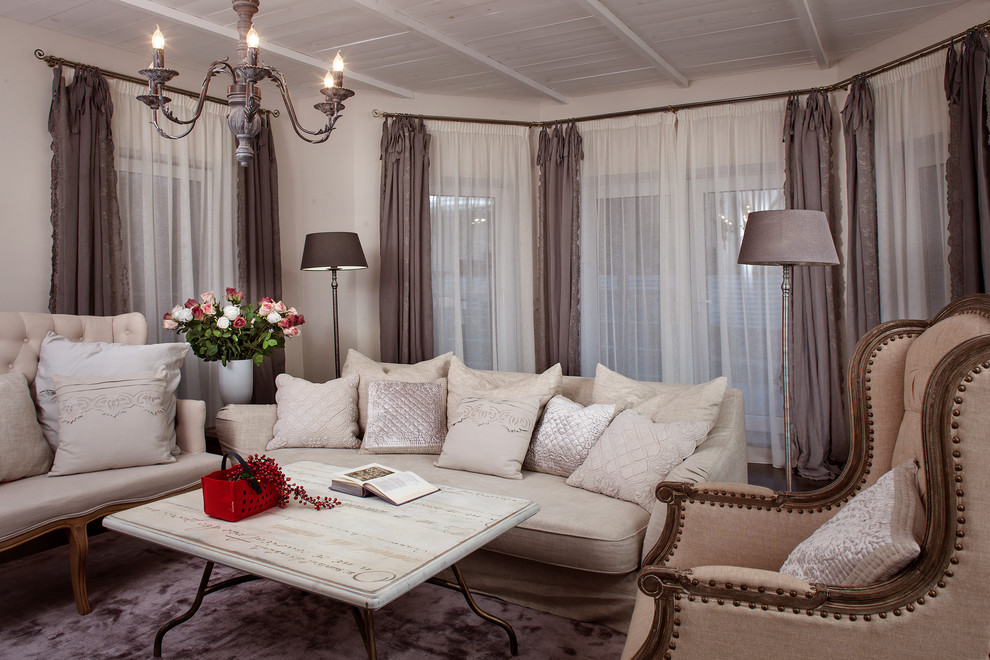 Дом в стиле прованс, 2014 г. - Classique - Salon - Saint-Pétersbourg ...