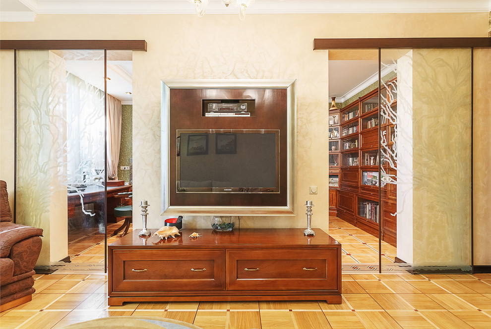 Квартира с архитектурной темой в интерьере - Classique - Salon - Moscou ...