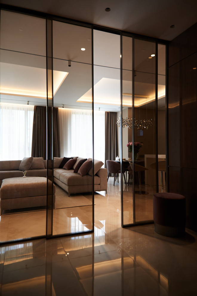 raumplus в интерьере квартиры ЖК Кленовый Dom - Contemporain - Salon ...