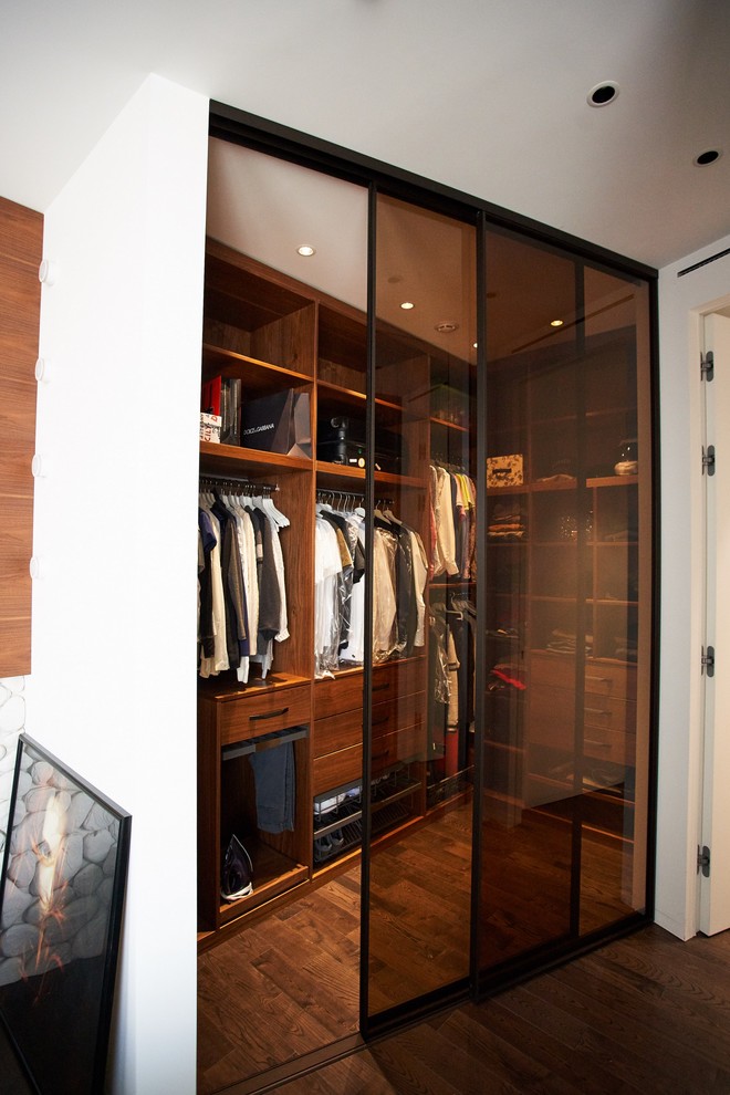 Раздвижные двери S1200 raumplus темная бронза для гардеробной ...