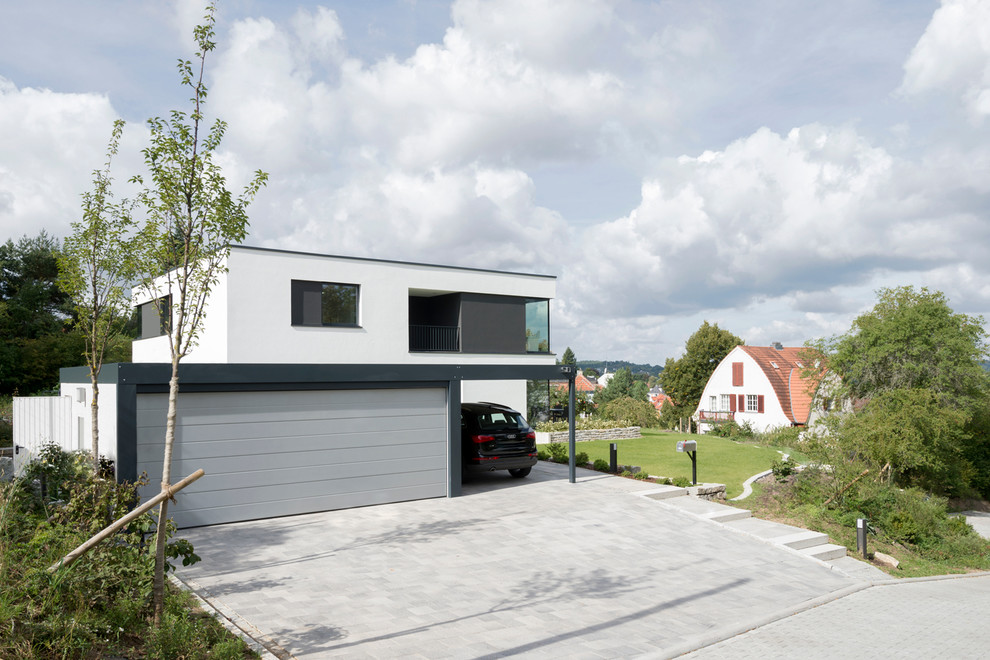 Garage mit Carport - Contemporary - Exterior - Nuremberg - by [lu:p ...