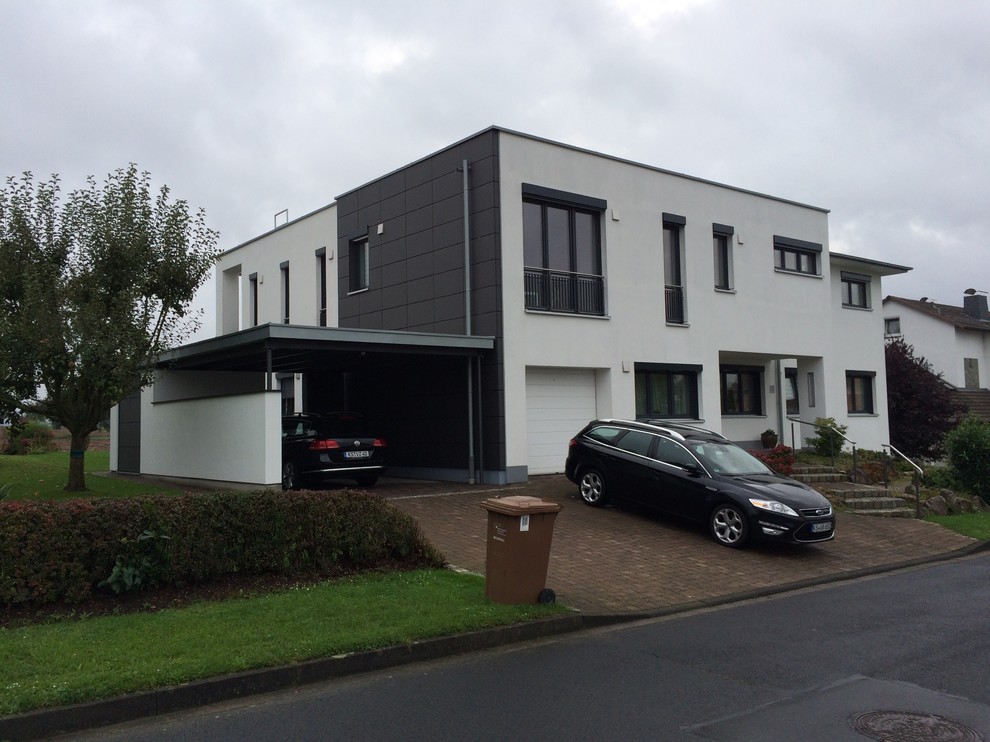 Nord-Ostt-Fassade nach Umbau - Contemporain - Façade - Autres ...