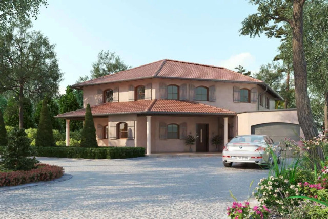 Regia | Mediterrane Stadtvilla mit Garage und Erker - Mediterranean ...