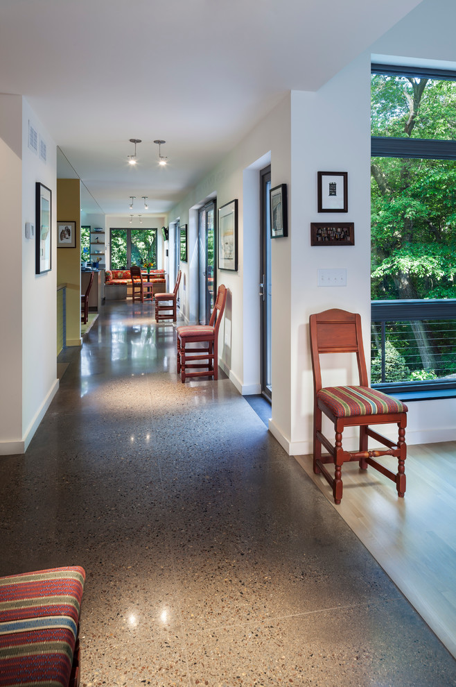 A Garden and a Library - Modern - Hall - Minneapolis - by Sarah ...