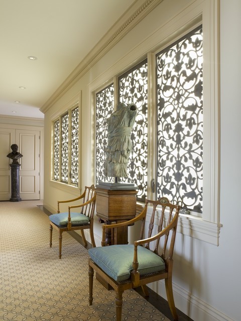 A Hall as Gallery & The Elevator: a room as Haiku - Traditional - Hall ...