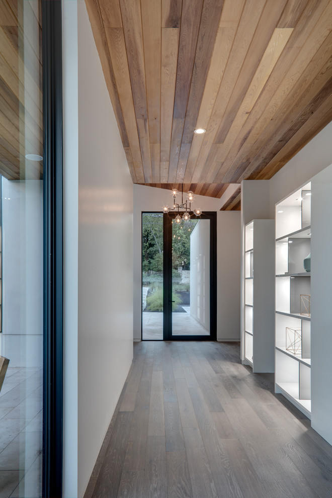 Austin, Texas Modern Home-Alaska White Oak - Modern - Hall - Austin ...