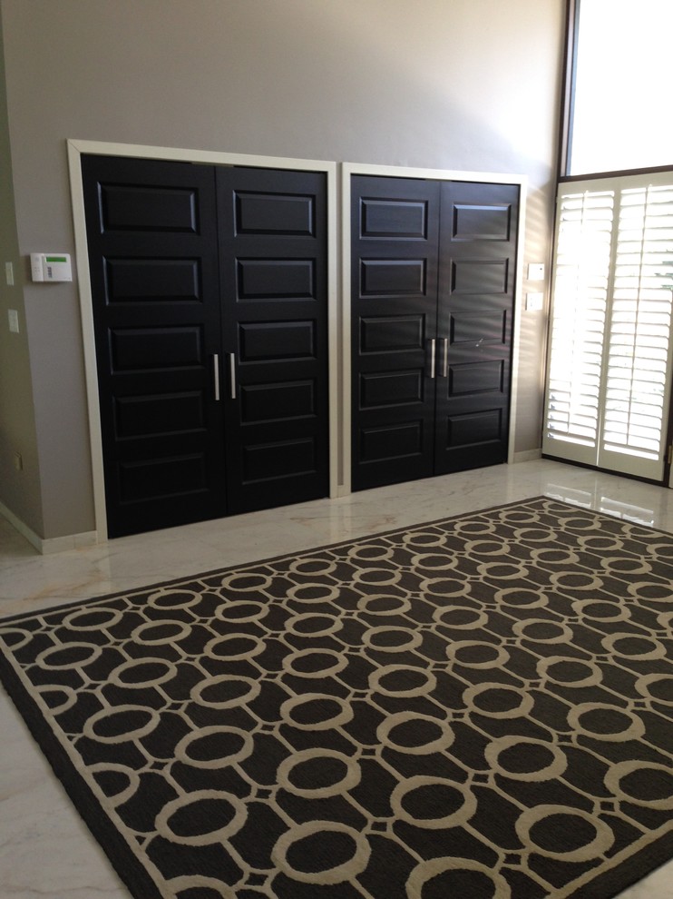 Black doors - Contemporary - Hall - Detroit - by Colleen Gahry-Robb for ...