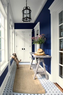Blue - Hall - New York - by Benjamin Moore | Houzz