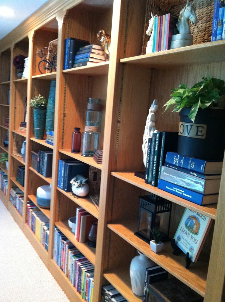 Bookcase Wall - Traditional - Hall - Boston - by Details Full Service ...