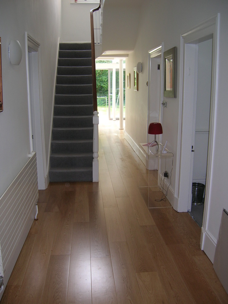 Bowden oak - Modern - Hall - Cedar Rapids - by Floor Frog | Houzz