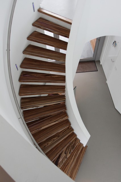 Bruin Residence - Helical stairs wood - Modern - Staircase - Amsterdam ...