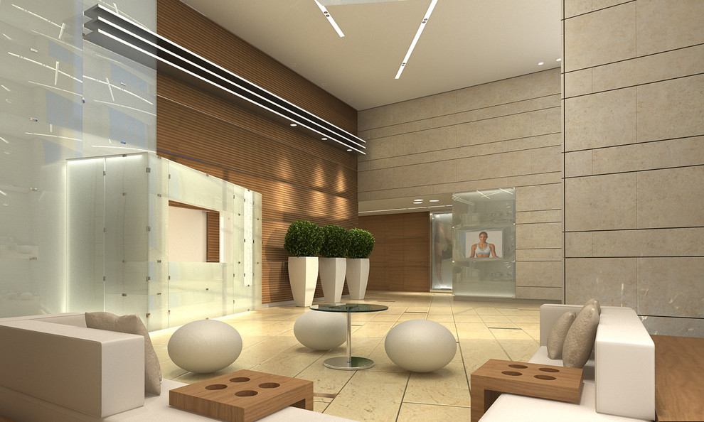 Buildings Lobby in Holon - Modern - Hall - Other - by ReMa architects ...