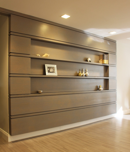 Built-in feature wall - Modern - Hall - New York - by Paul Orentlicher ...