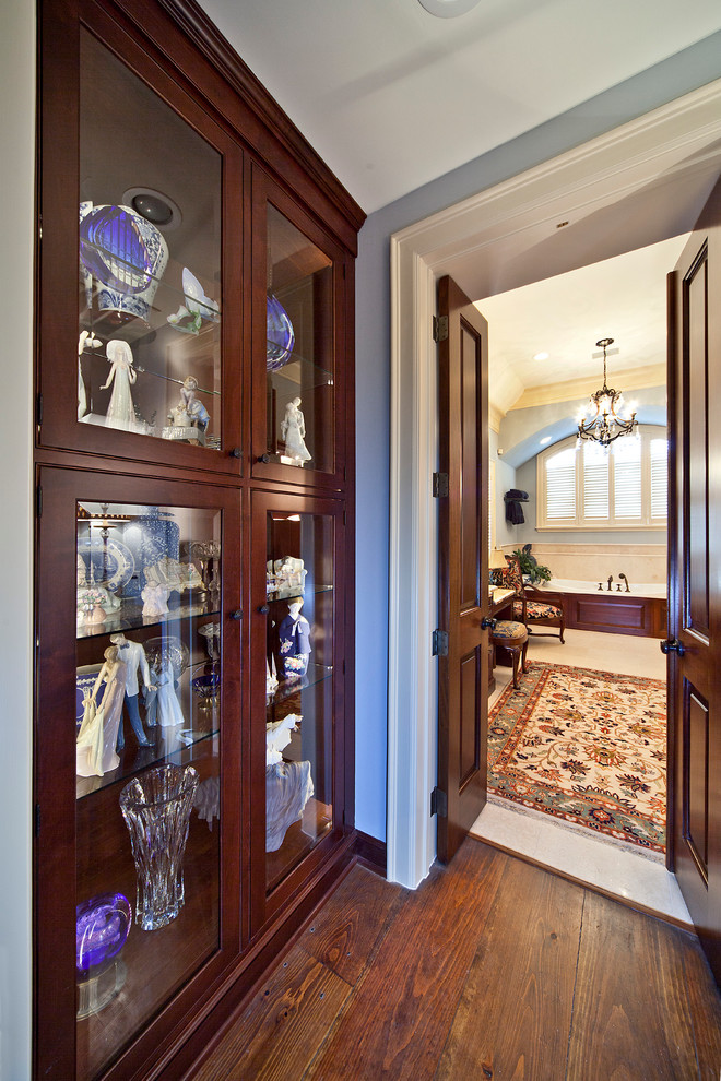 Candlelight Hallway Cabinets with Glass Inserts - Traditional - Hall ...