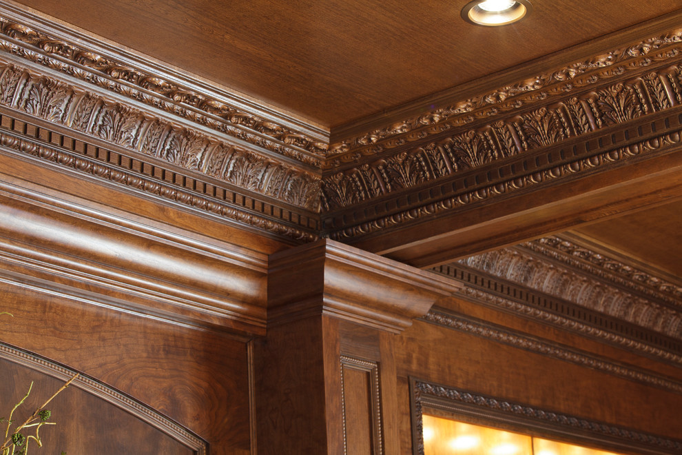Cherry Double Crown Moulding - Traditional - Hall - Other - by Baird ...