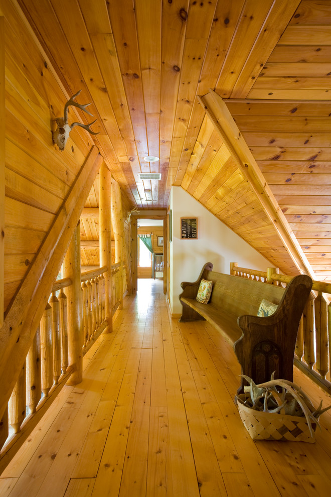 Chesapeake Bay waterfront Log Home - Traditional - Hall - DC Metro - by ...