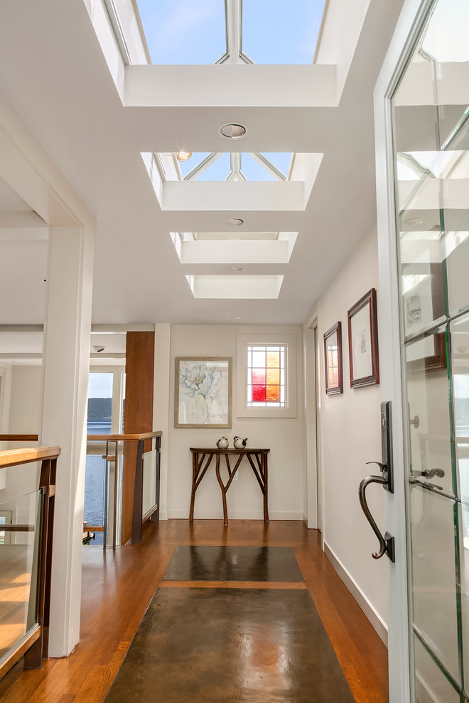 Coastal Bellevue Waterfront Home - Transitional - Hall - Seattle - by ...