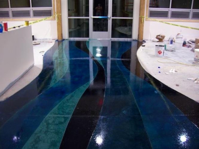 Concrete Staining - Hall - Raleigh - by Dynamic Concrete Solutions, LLC ...