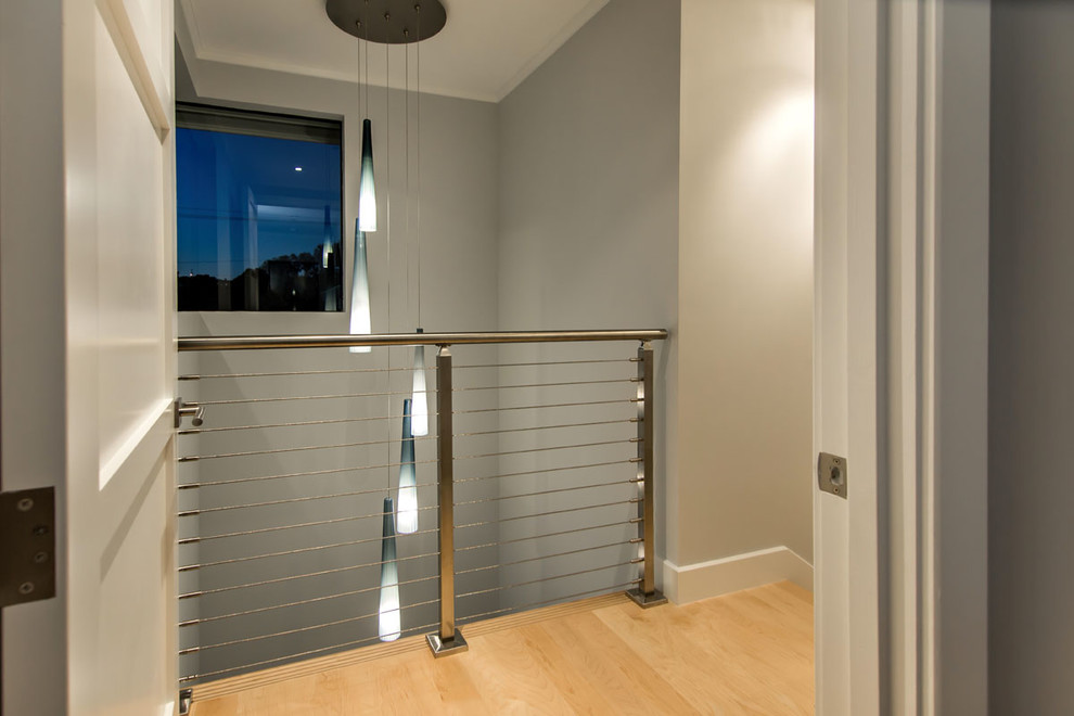 Contemporary Prairie Style Addition + Remodel - Contemporary - Hall ...