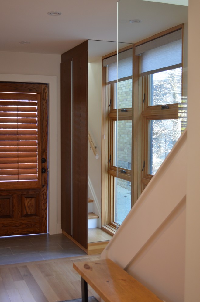 Contemporary Renovation and Addition - Contemporary - Hallway & Landing ...