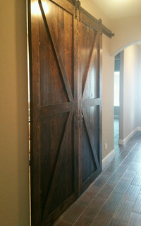 Custom Barn Doors - Farmhouse - Hall - Other - by Icon Construction ...