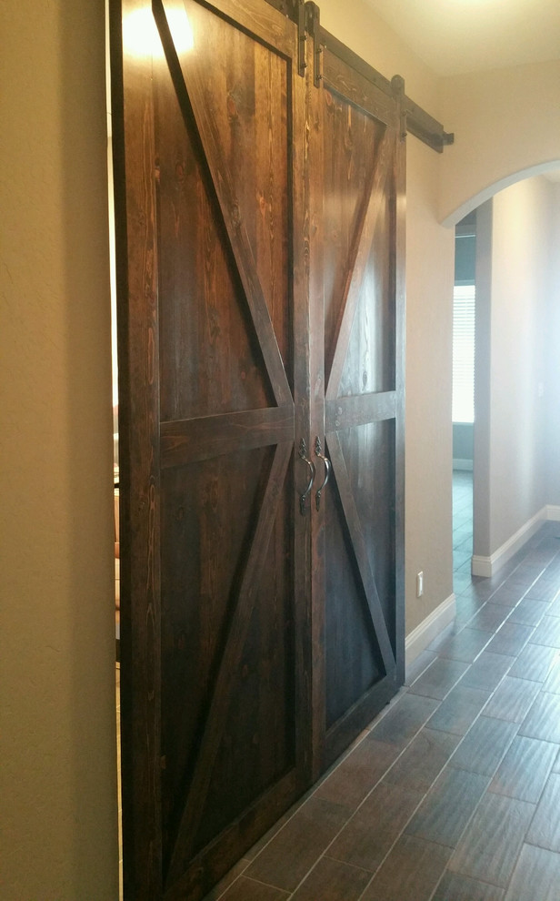 Custom Barn Doors - Country - Hallway & Landing - Other - by Icon ...