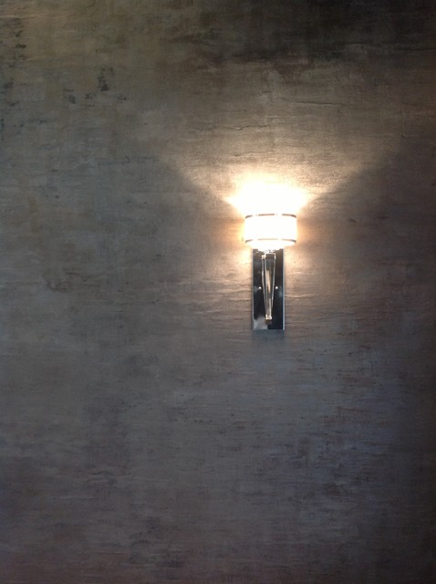 Custom Metallic Plaster - Modern - Hall - Orange County - by Walls n ...