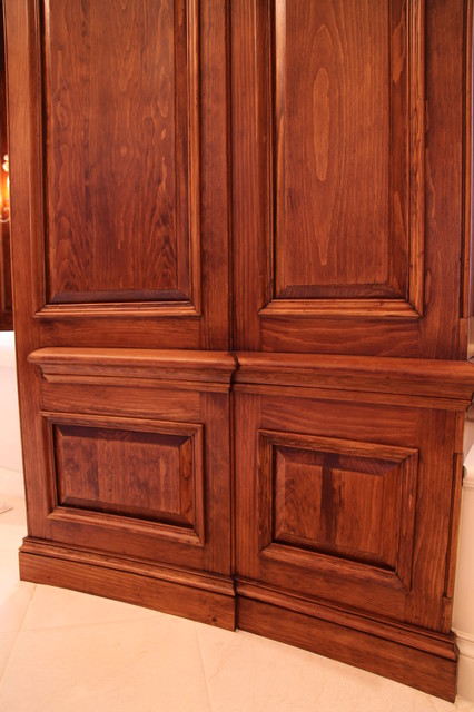 Custom Millwork featuring Salvaged Antique Oak, Inspired by French ...