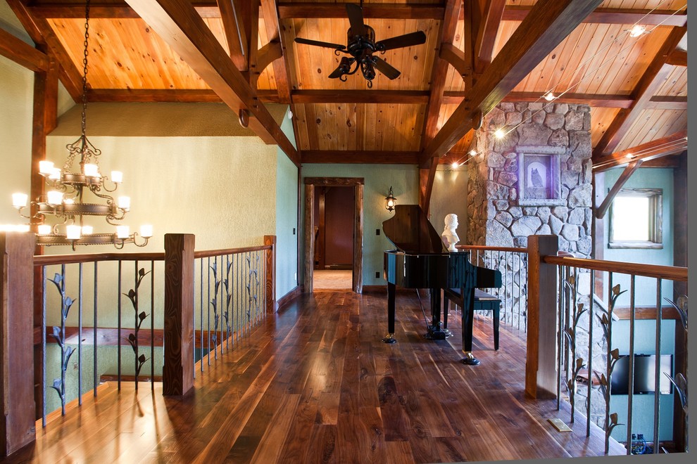 Custom Timber Frame in the Catskills of New York - Hallway & Landing ...