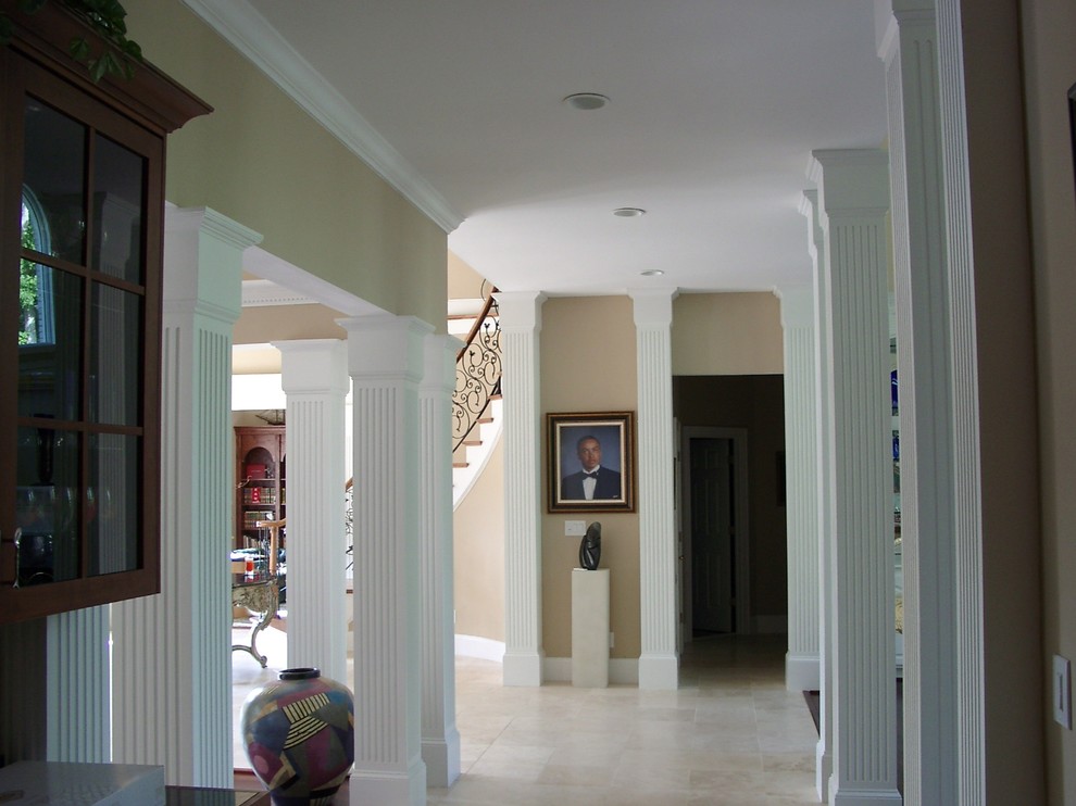 Downstairs Hall & Access to Formal Areas - Traditional - Hall - Raleigh ...