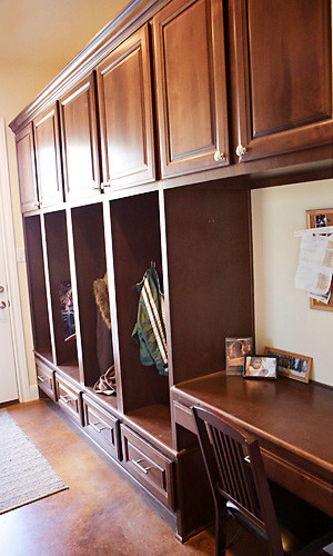 Drop Zone/Desk - Modern - Hall - Austin - by Vogel Builders, LLC | Houzz