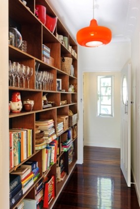 Entry hall and shelving - Contemporary - Hall - Brisbane - by Skyring ...