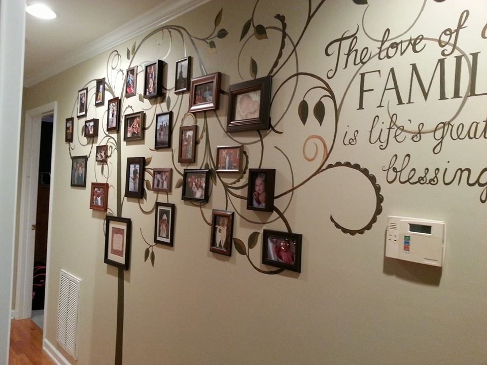 Family Tree Mural - Modern - Hallway & Landing - Raleigh - by Alyssa ...