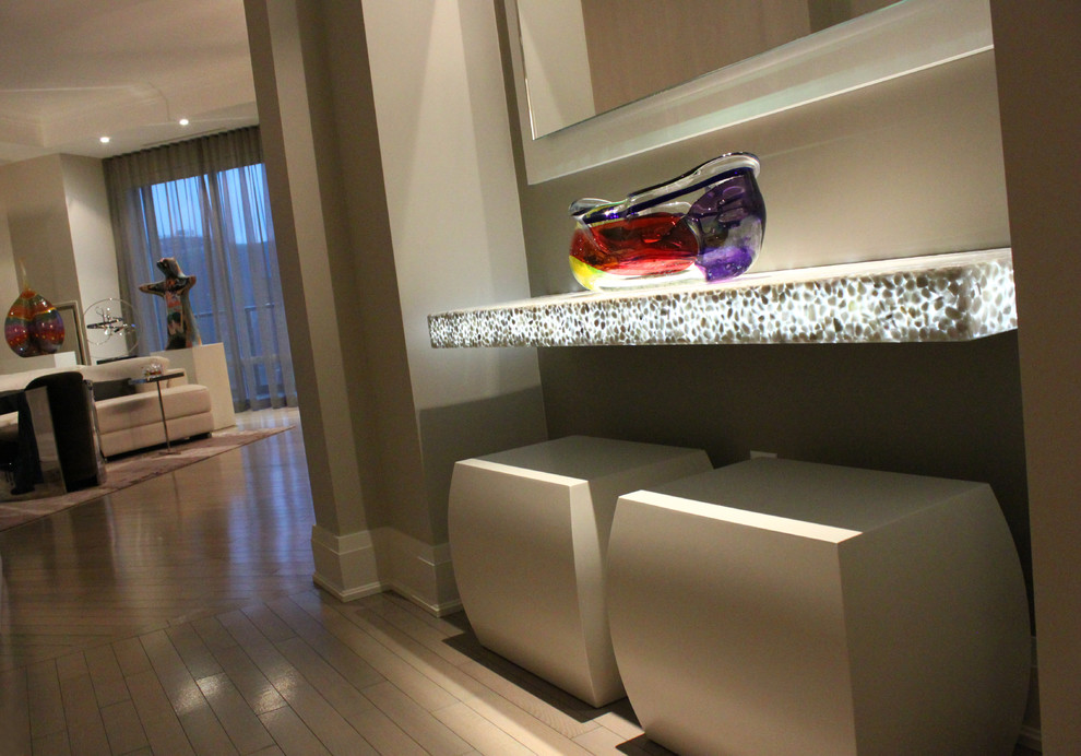 Floating Backlit Console - Modern - Hall - Toronto - by Ariel Muller ...