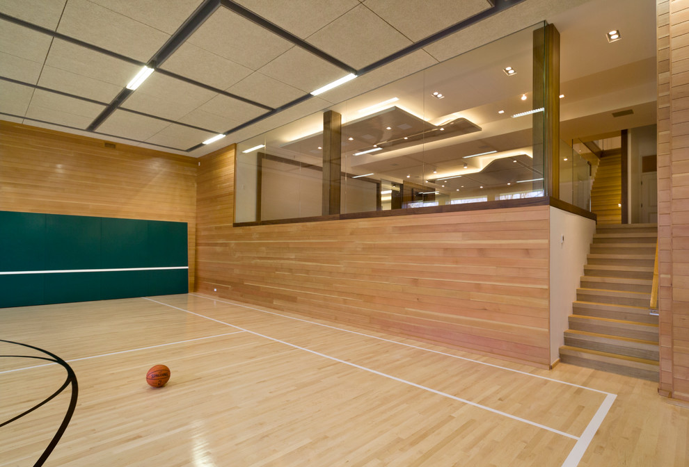 Frameless Glass Walls & Partitions - Contemporary - Hallway & Landing ...