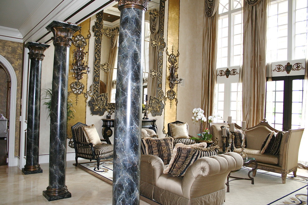 French Chateau in Seven Eagles - Traditional - Hall - Charlotte - by ...