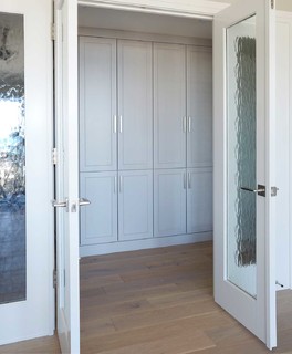 French Doors with "Double Flemish" Decorative Glass - Contemporary ...