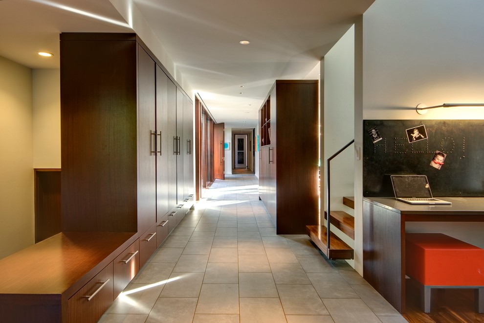 Front hall - Contemporary - Hall - Seattle - by Newtown Builders Inc ...