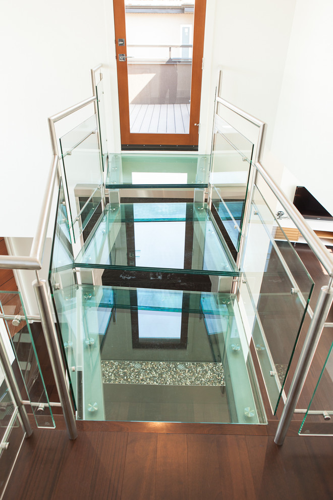 Glass Bridge - Modern - Hall - Edmonton - by Habitat Studio | Houzz