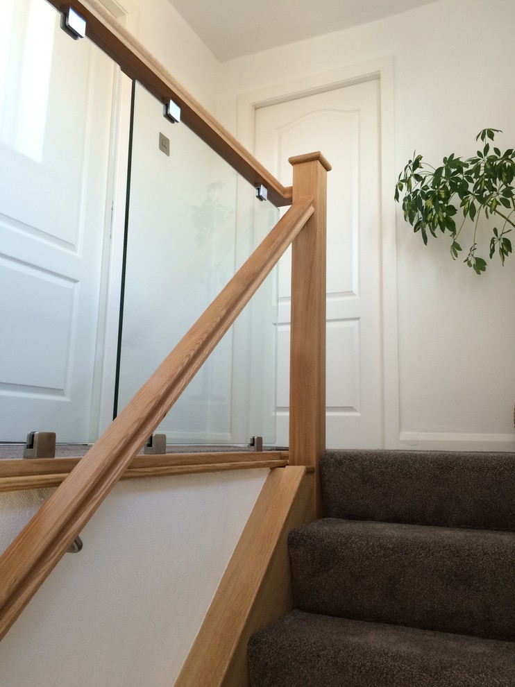 Glass staircase renovation - staircase refurbishment - Moderne ...