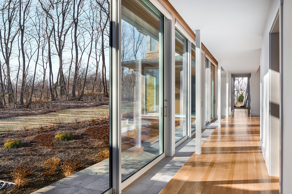 Glass Walled Gallery - Modern - Hall - Chicago - by Mark Eric Benner ...