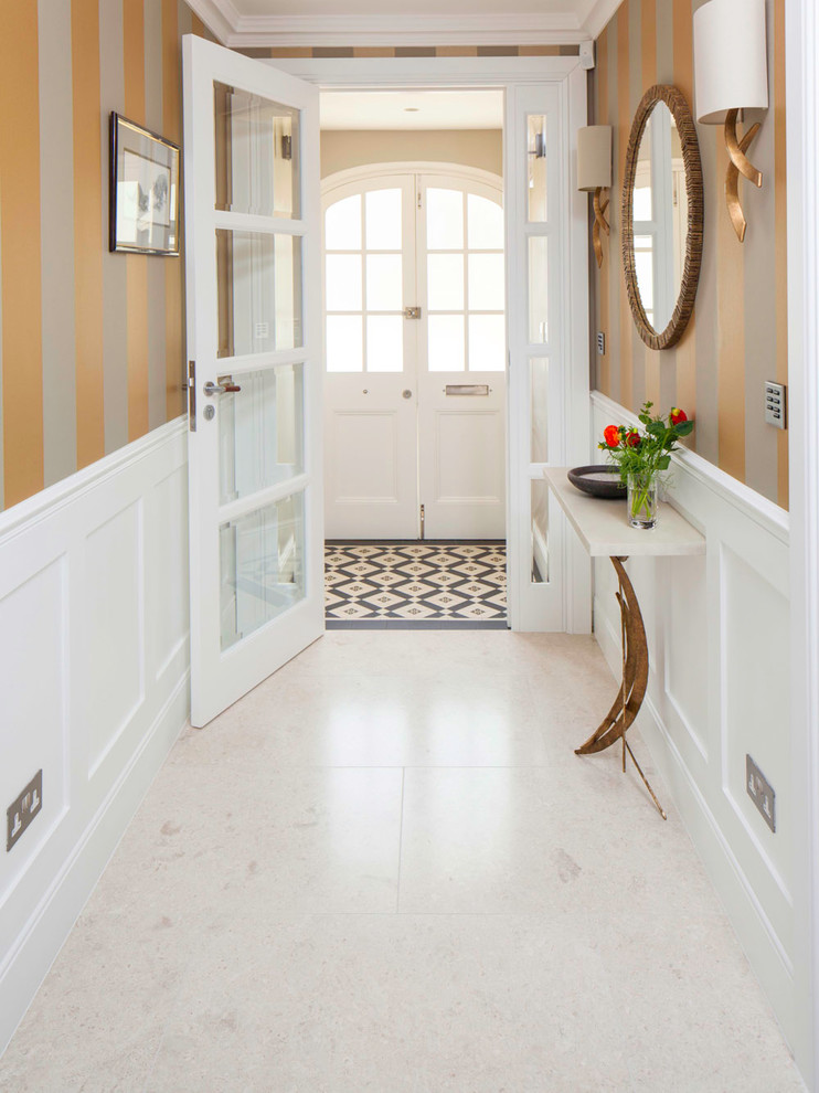 Grand Hallway of Historical Villa - Transitional - Hall ...