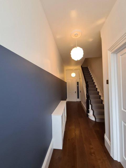 Ground floor hallway transformation in Putney - Modern - Hallway ...