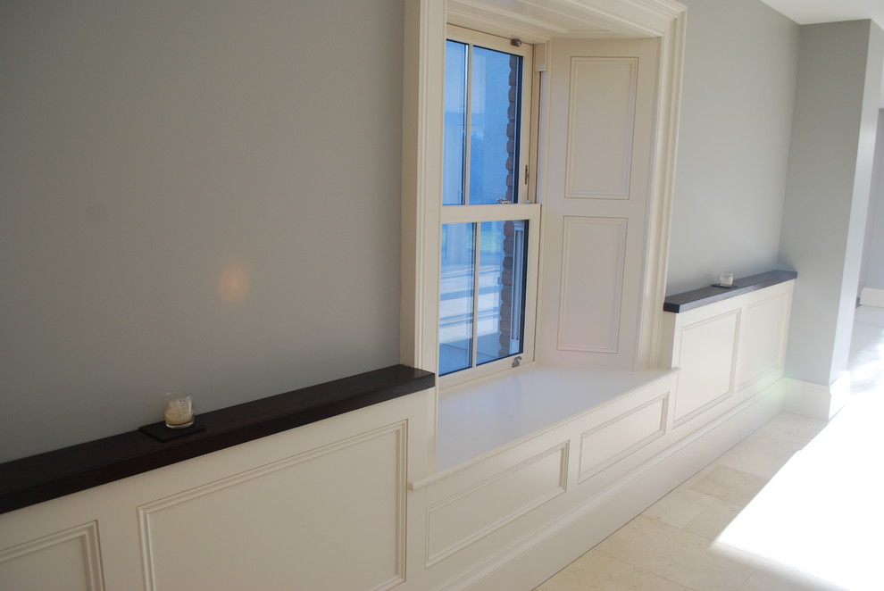 Hallway Stairs, Wall Panelling and window Frames - Traditional - Hall ...