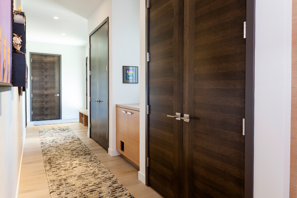Hallway with storage - Modern - Hall - Other - by Cascade Builders ...