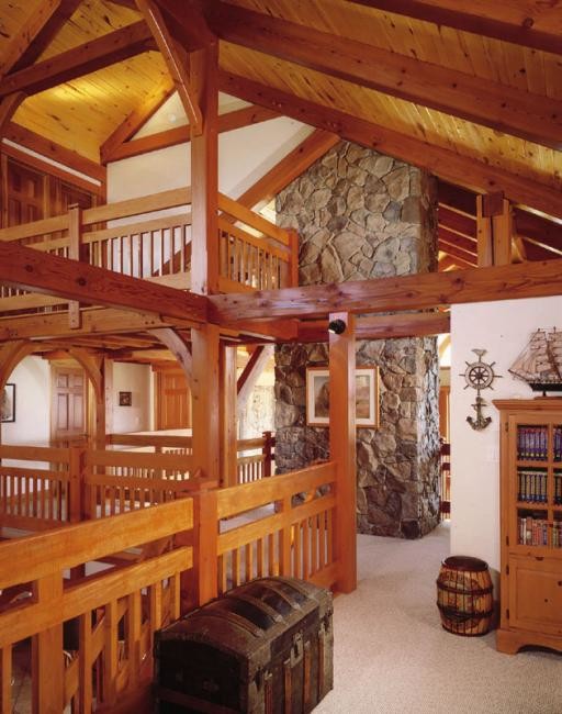 Interior Timber Framing - Rustic - Hall - Other - by Centennial Timber ...